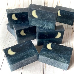 Moon Child Handcrafted Soap, Soap Bar, Moon Soap, Night Sky Soap, Fancy ...