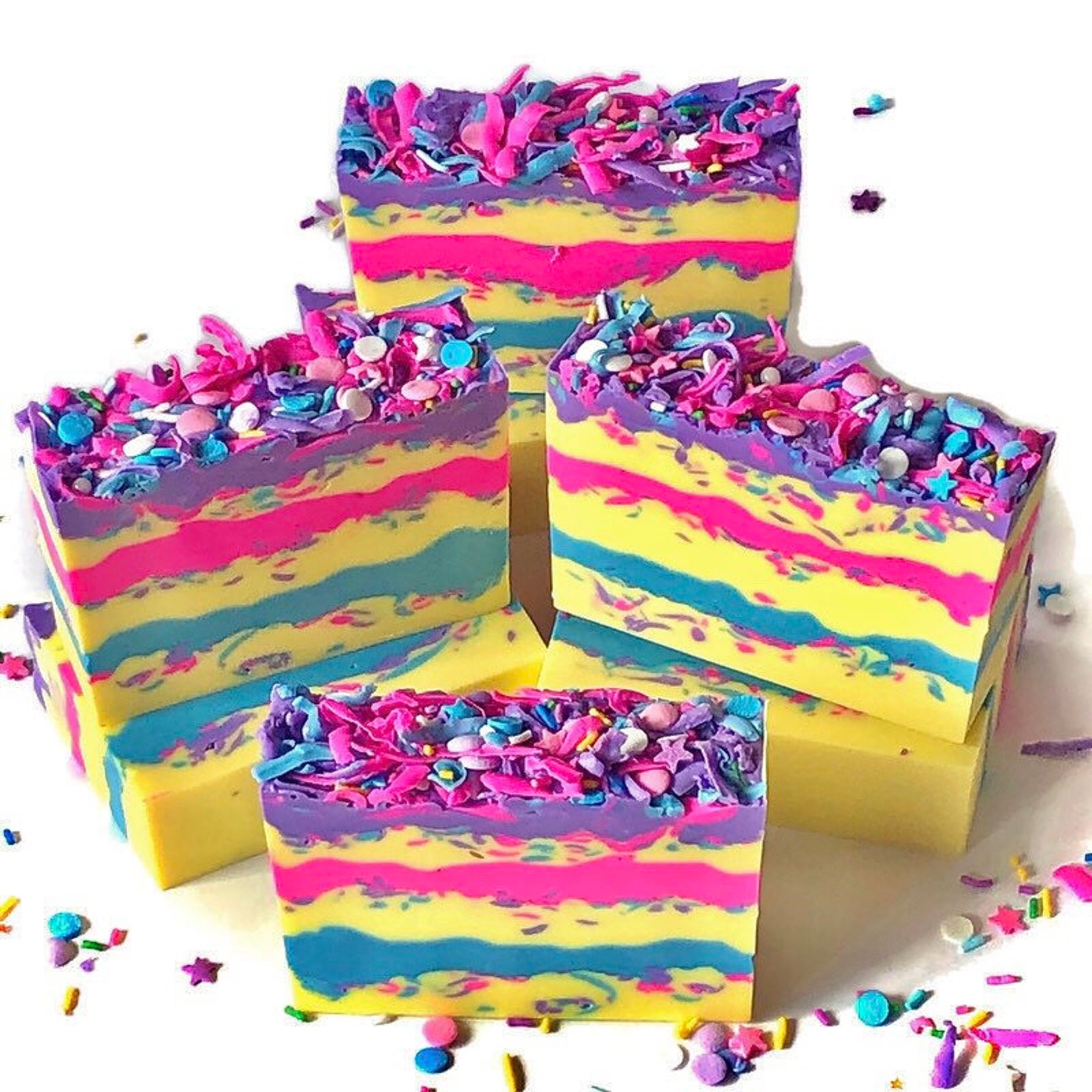 Happy Birthday Cake Handcrafted Soap Glycerin Soap Birthday | Etsy