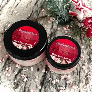 Peppermint Bark Body Butter, Whipped Shea Butter, Christmas Lotion ...