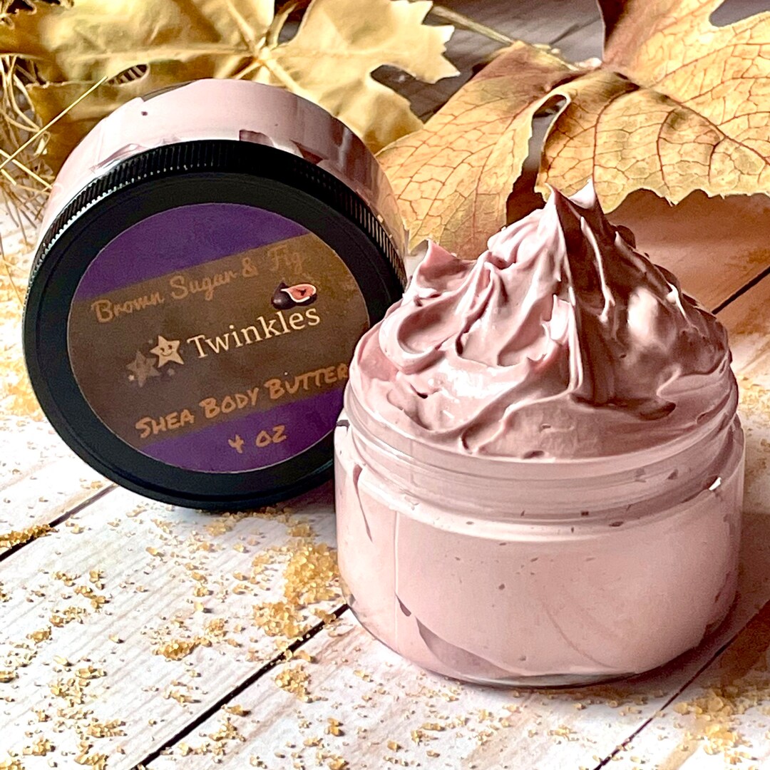 Brown Sugar and Fig Body Butter, Whipped Shea Butter, Homemade Body ...