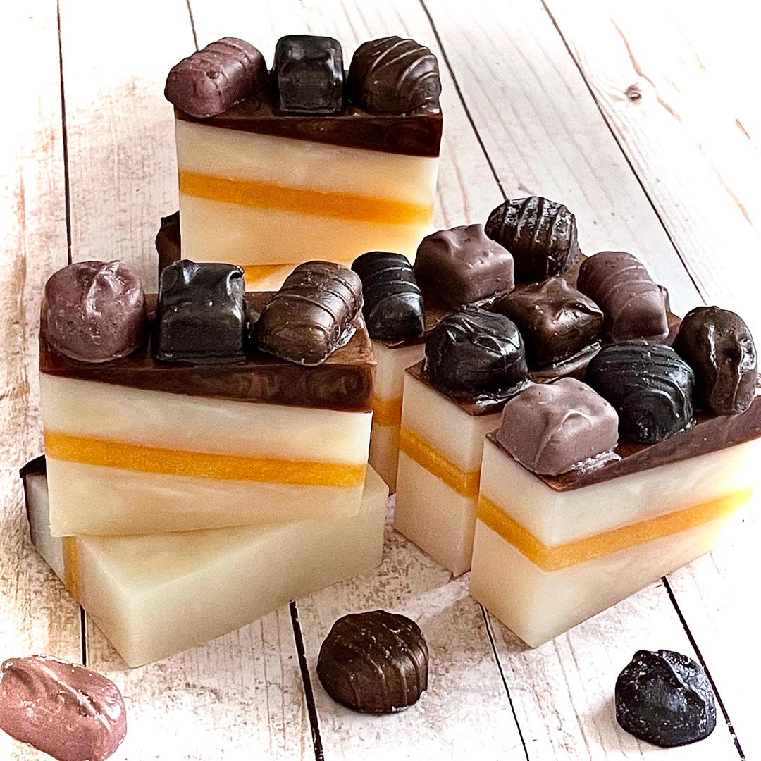 Box of Chocolates Handcrafted Soap, Soap Bar, Dessert Soap, Glycerin ...