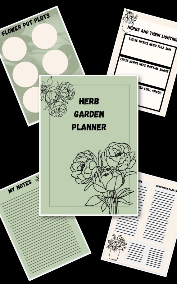 Herb Garden Printable Planner | Etsy