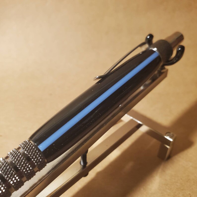 Thin Blue Line Pen. Officer Pen - Etsy