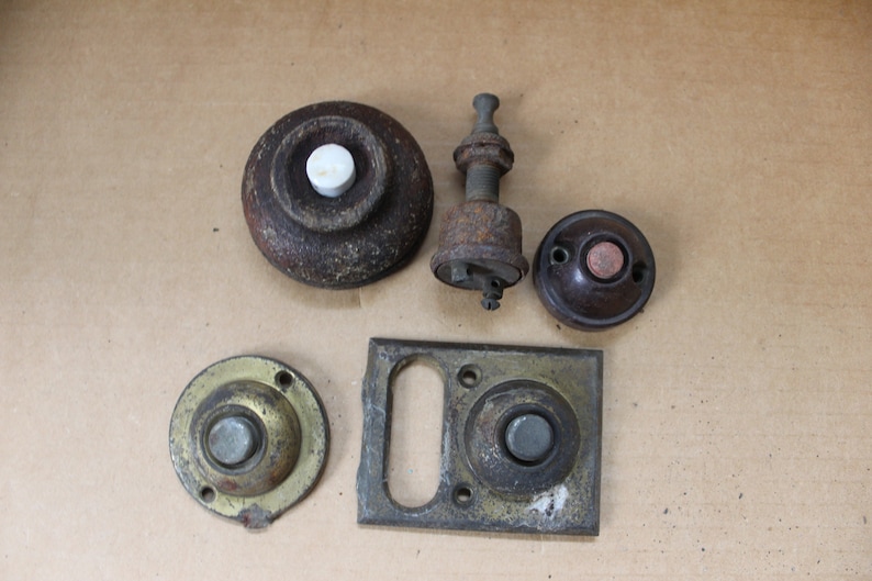 Vintage Push Button Electric Switches- Set of 5 - Etsy