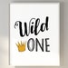 Wild One Sign, Printable Where the Wild Things Are Print, Wild Things ...