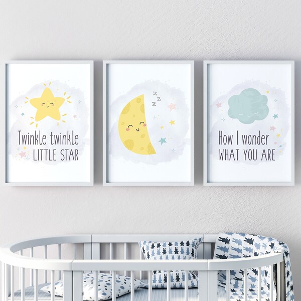 Star Nursery Art - Etsy