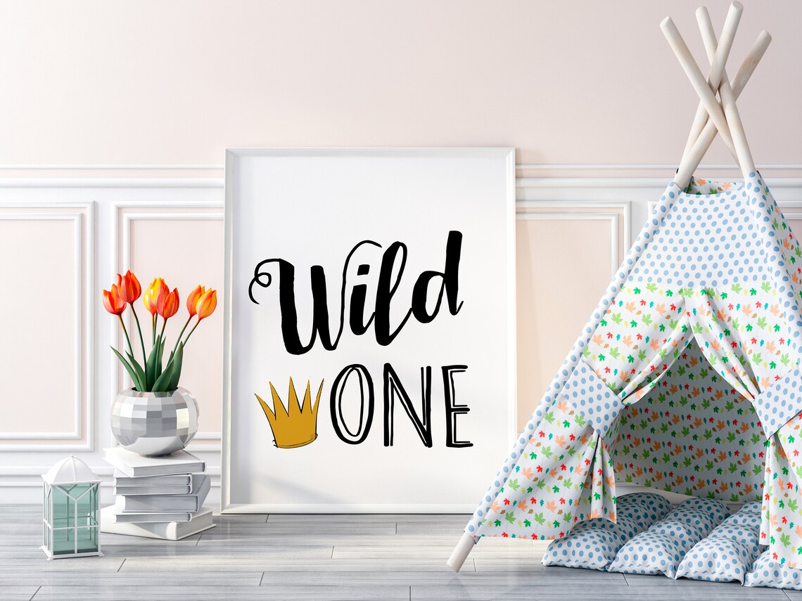 Wild One Sign Printable Where the Wild Things Are Print Wild - Etsy