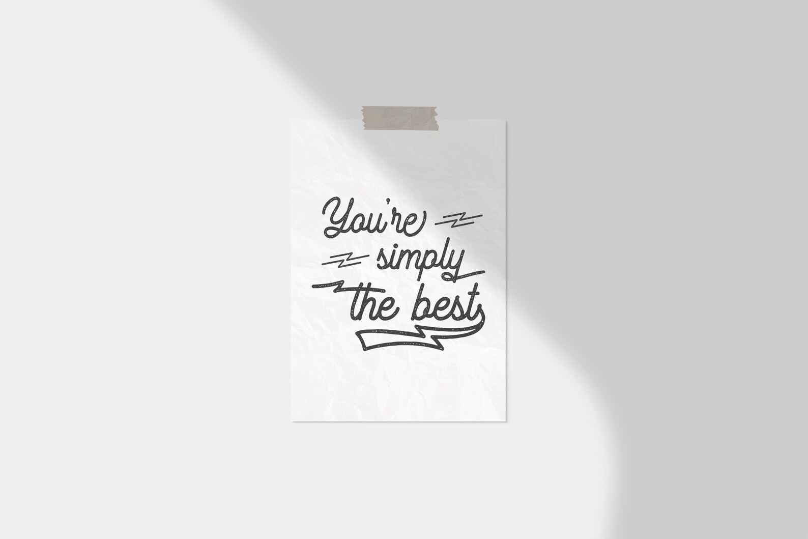 You're Simply the Best Wall Art Print Printable Rock N | Etsy