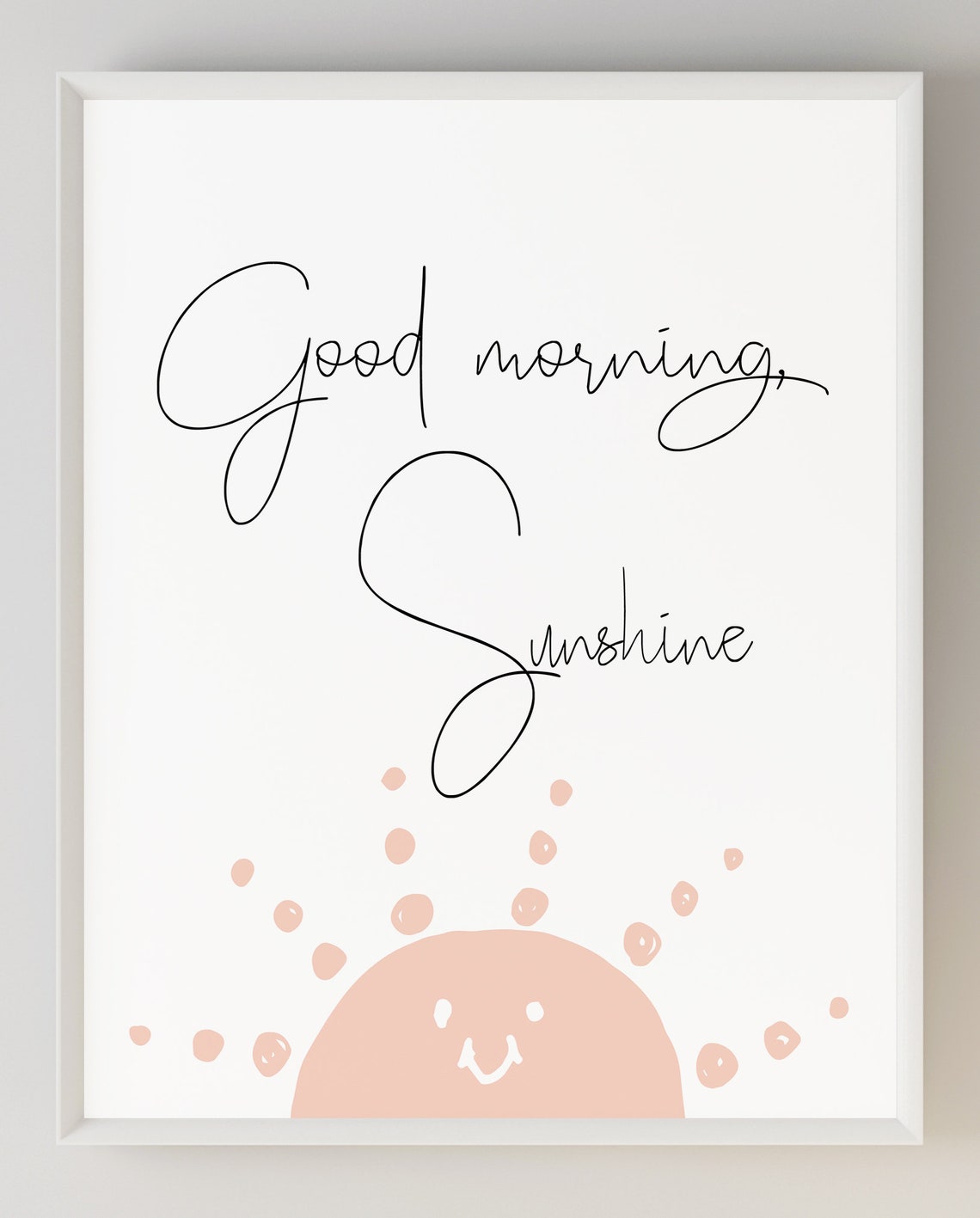 Good Morning Sunshine Print Girl Nursery Ideas Good Morning | Etsy