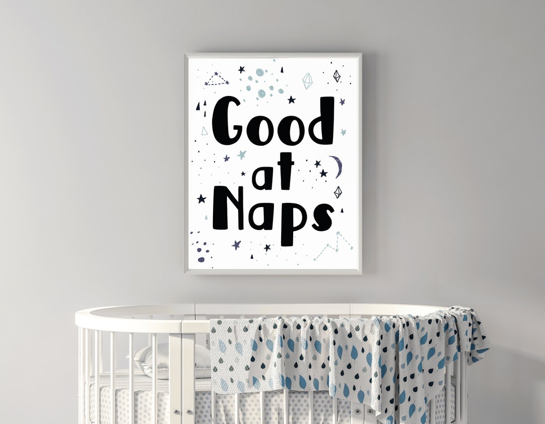 Good at Naps Funny Nursery Print, Boy Nursery Decor, Printable Nap Time ...