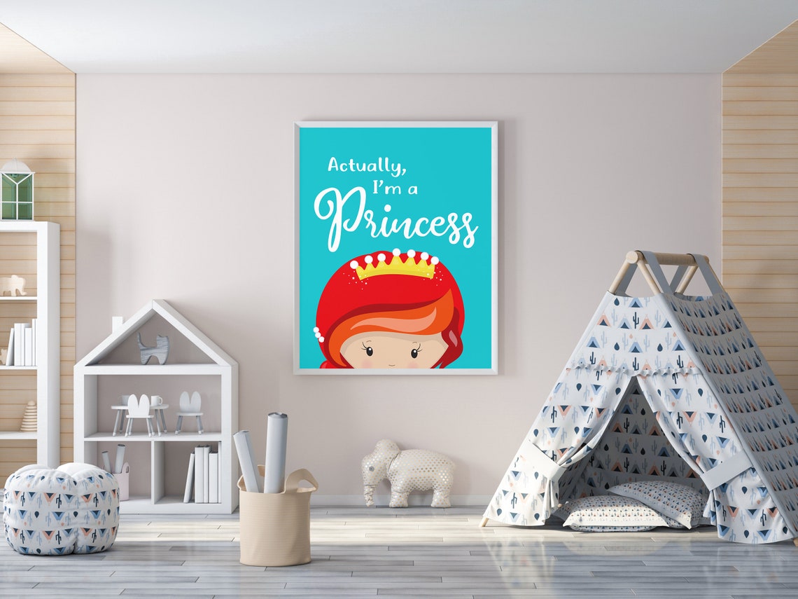 Princess Wall Art Princess Nursery Printable Wall Art | Etsy