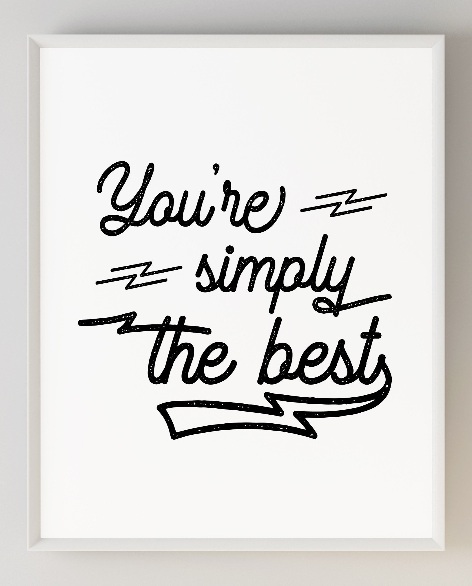 You're Simply the Best Wall Art Print Printable Rock N - Etsy