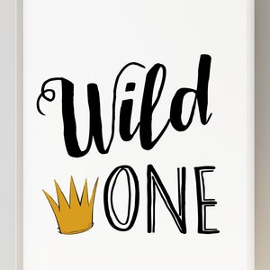 Wild One Sign, Printable Where the Wild Things Are Print, Wild Things ...