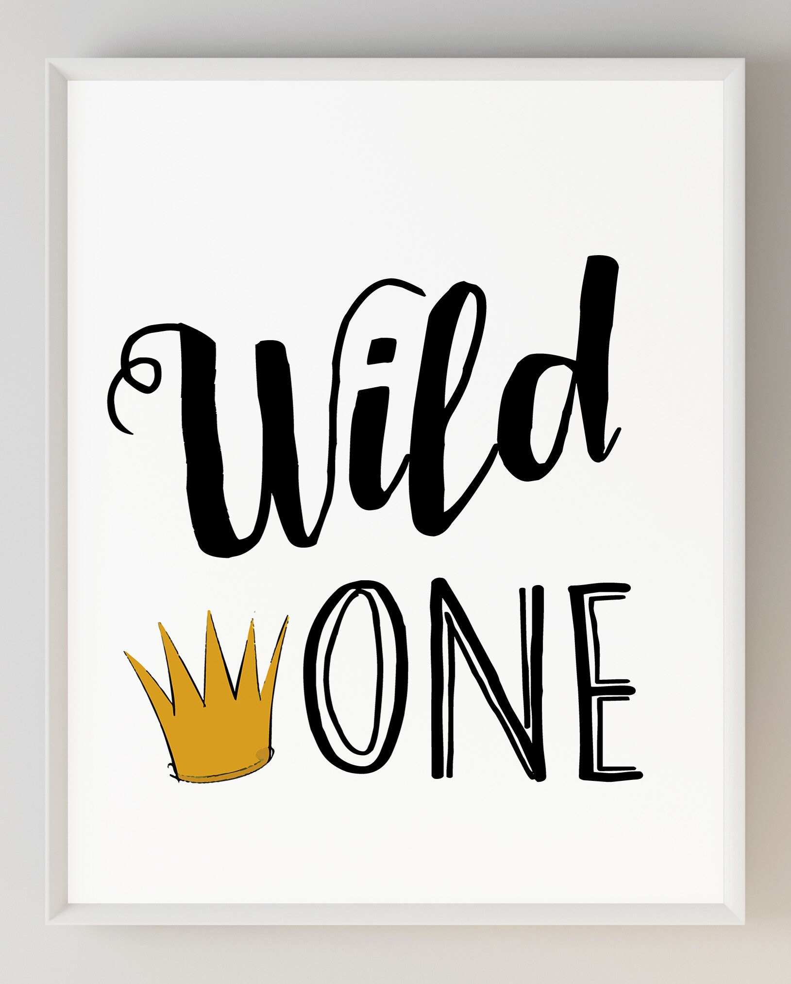 Wild One Sign Printable Where The Wild Things Are Print Wild | Etsy