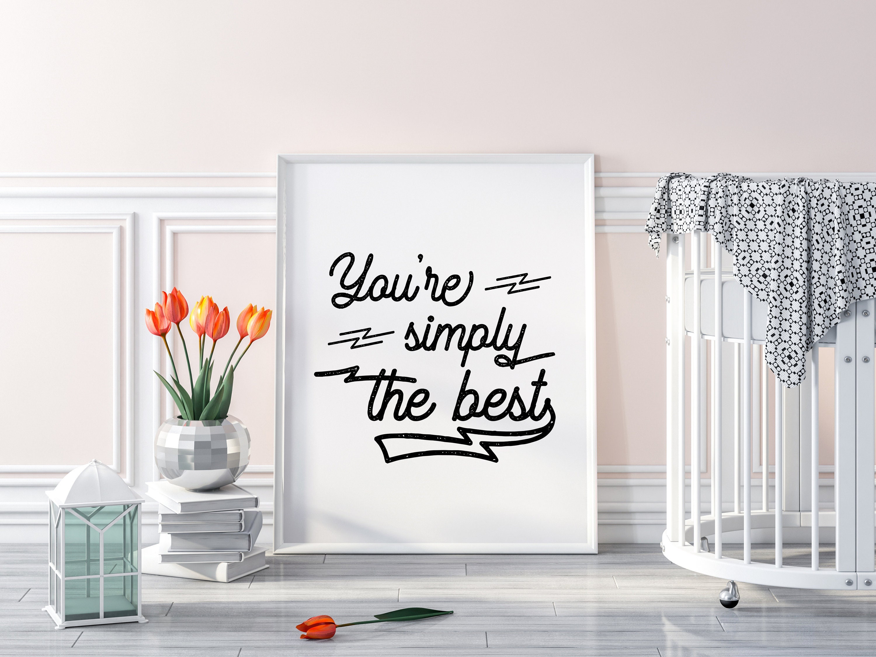 You're Simply the Best Wall Art Print Printable Rock N | Etsy
