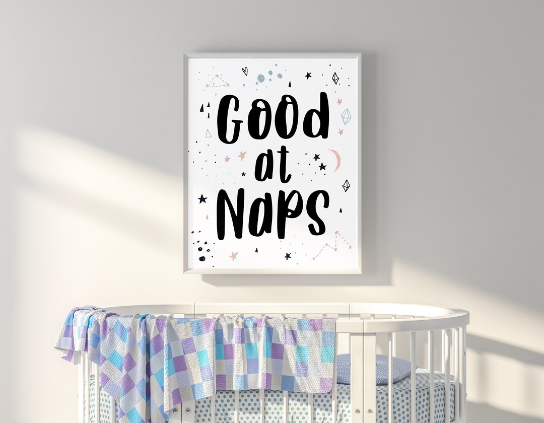 Good at Naps Print, Girl Nursery Decor, College Dorm Decor, Teen ...