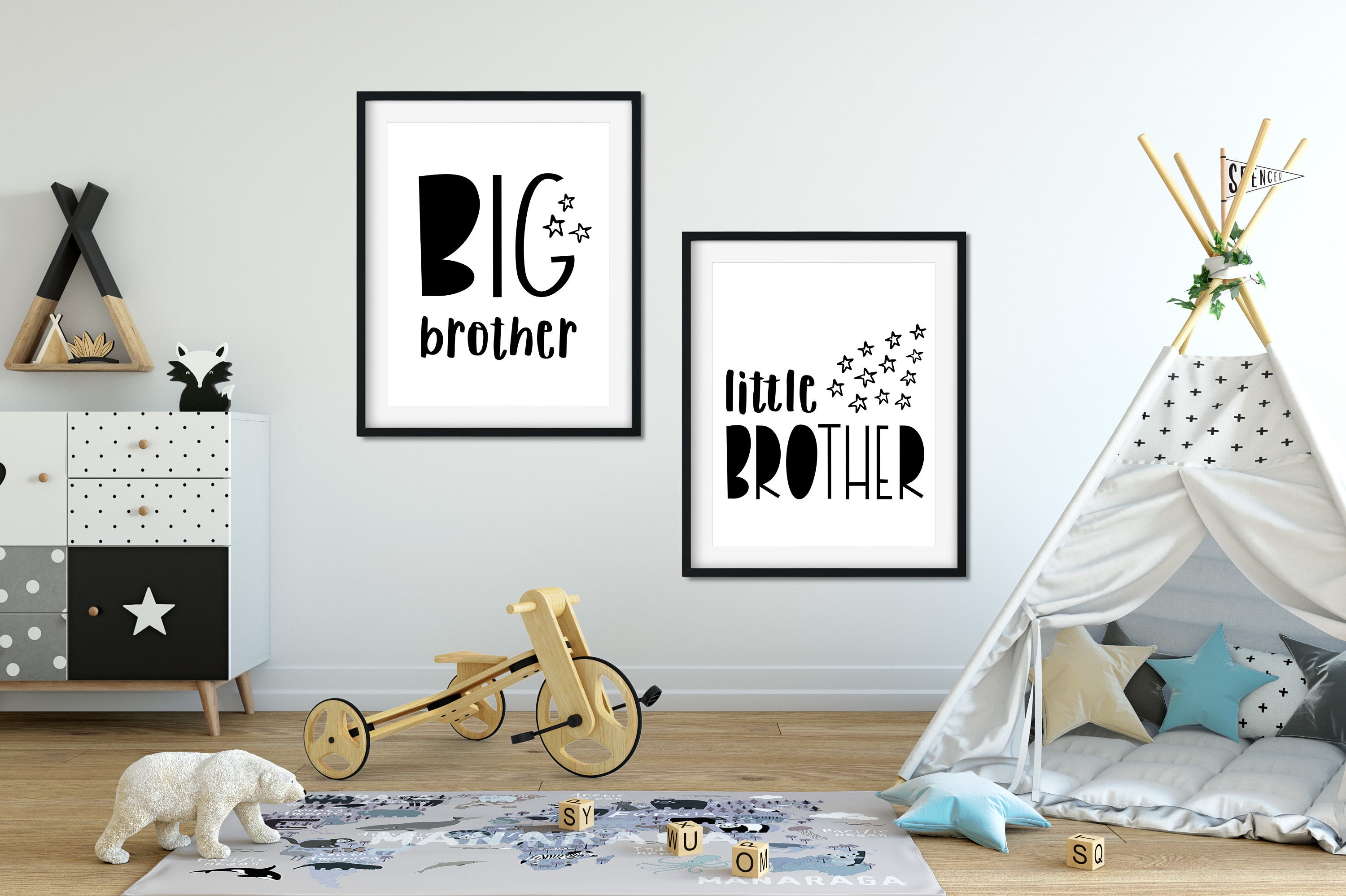 Big Brother Little Brother Wall Art, Instant Download, Brothers Shared ...