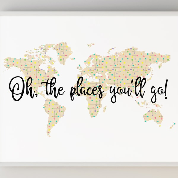 Oh the Places - Etsy