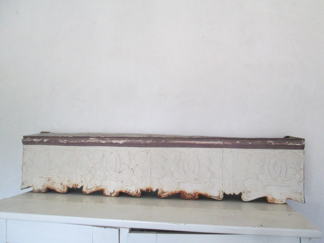 RARE!!! Antique Large French Window Frieze Approx. 1.12 M Zinc Frieze ...