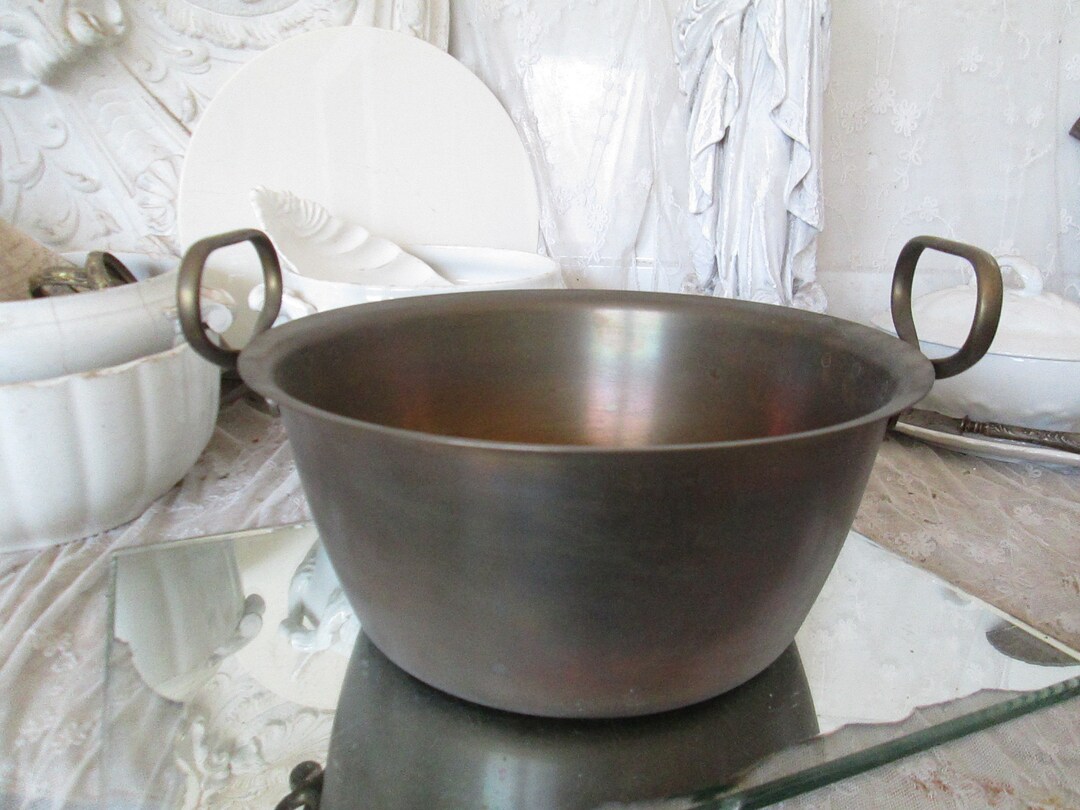 VINTAGE U-old Large Brass Bowl With Handles Ø Approx. 29 Cm - Etsy