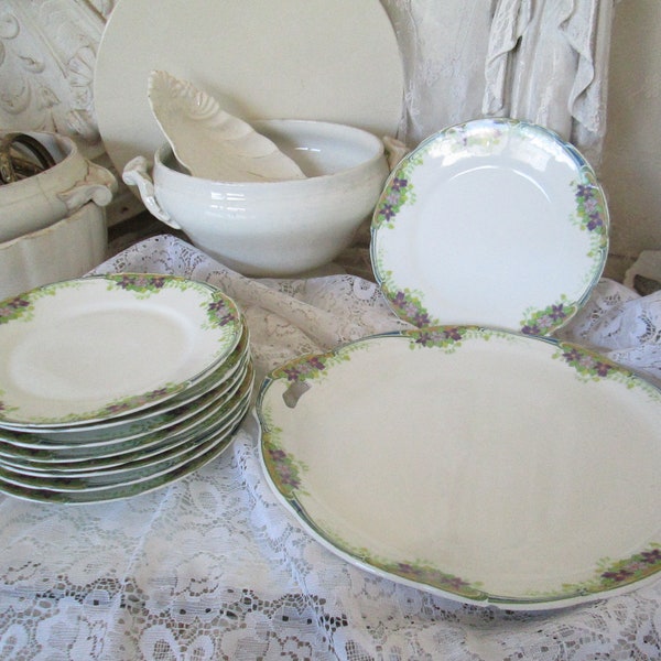 Antique Cake Plate - Etsy