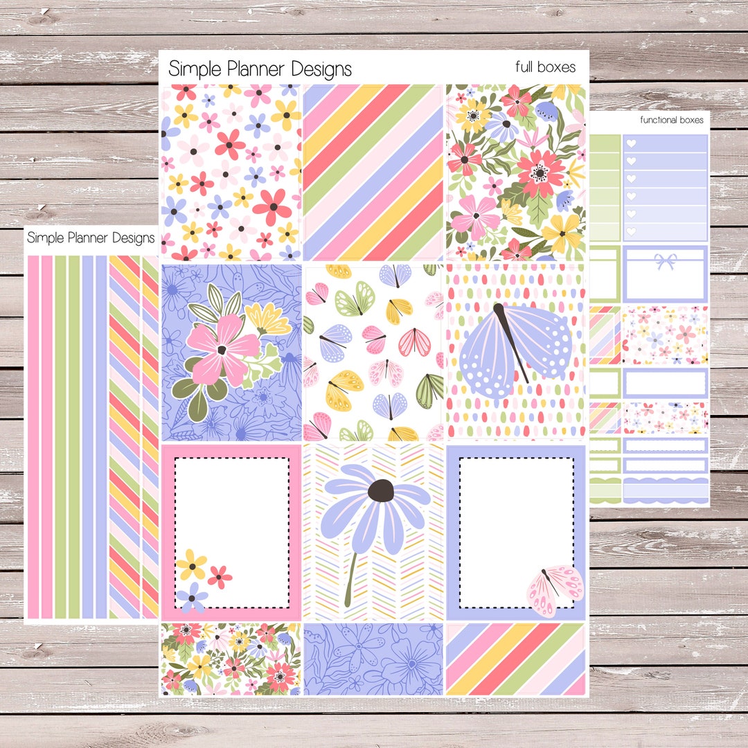 Bright Flowers Weekly Kit - Etsy