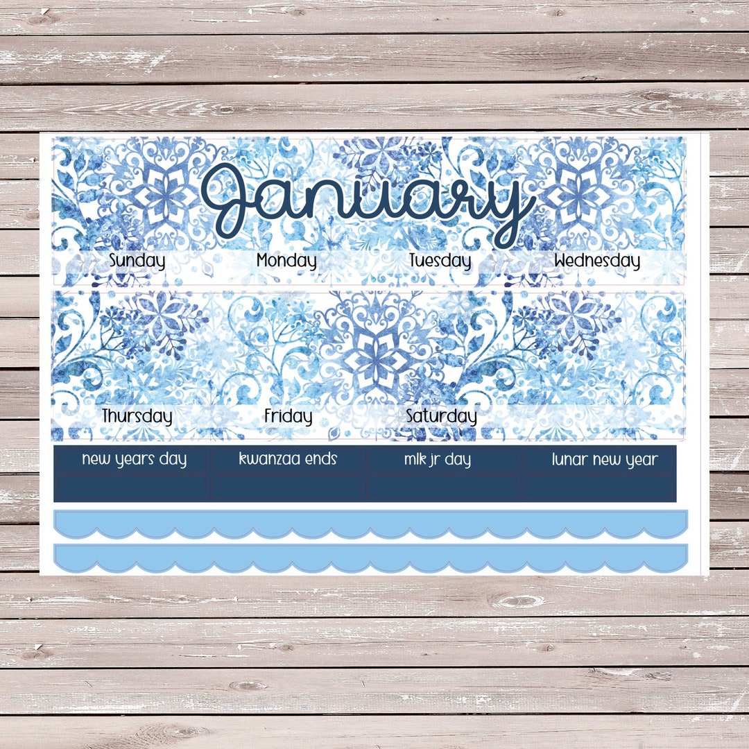 Snowflake Monthly Kit - Etsy