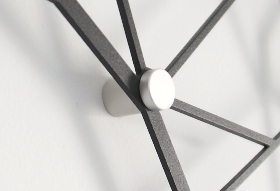 Geometric Steel WORLD MAP Black Matte, LARGE - Etsy