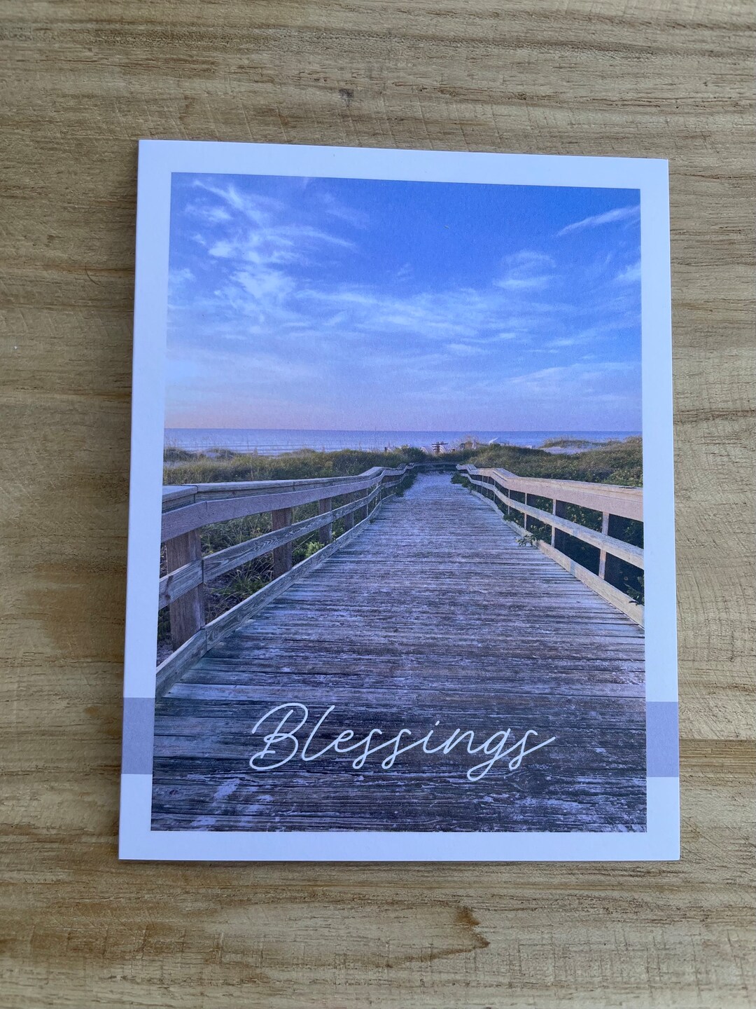 BLESSINGS | Beach Greeting Card | Thank You Card | Ocean Thank You ...
