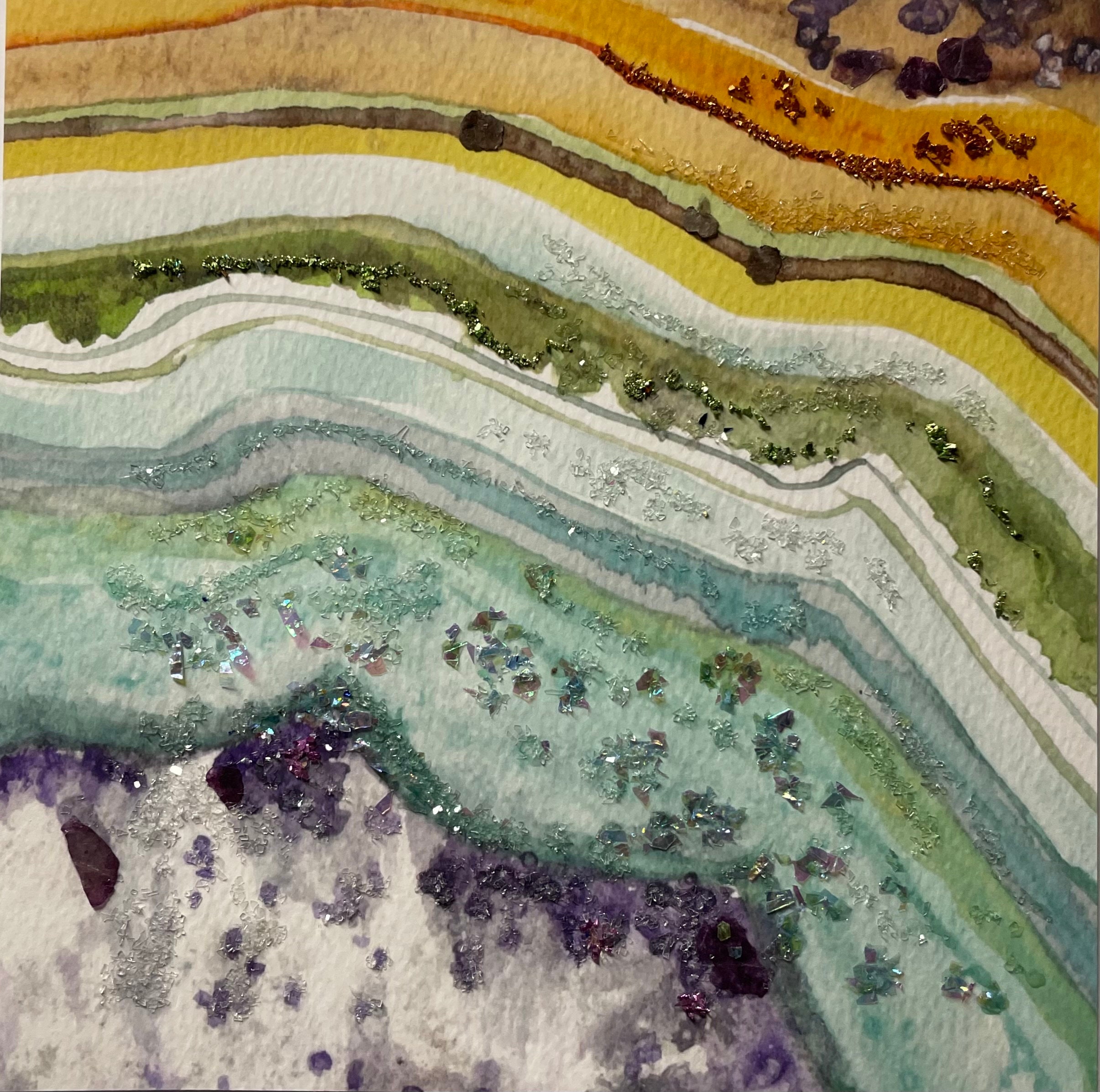 Geode Watercolor SET OF 2 Agate Print Agate Wall Art Geode - Etsy