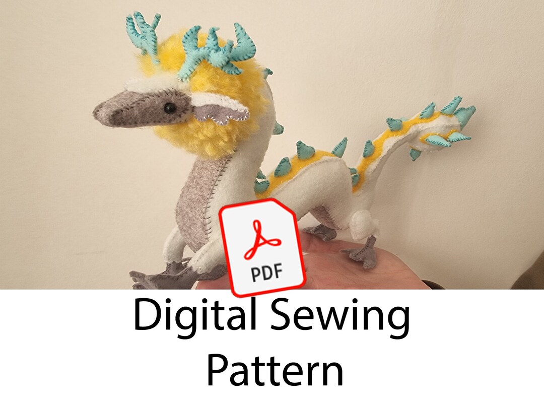 Zelda Dragon Sewing Pattern DIY Sew Your Own Loz Totk Light Dragon ...