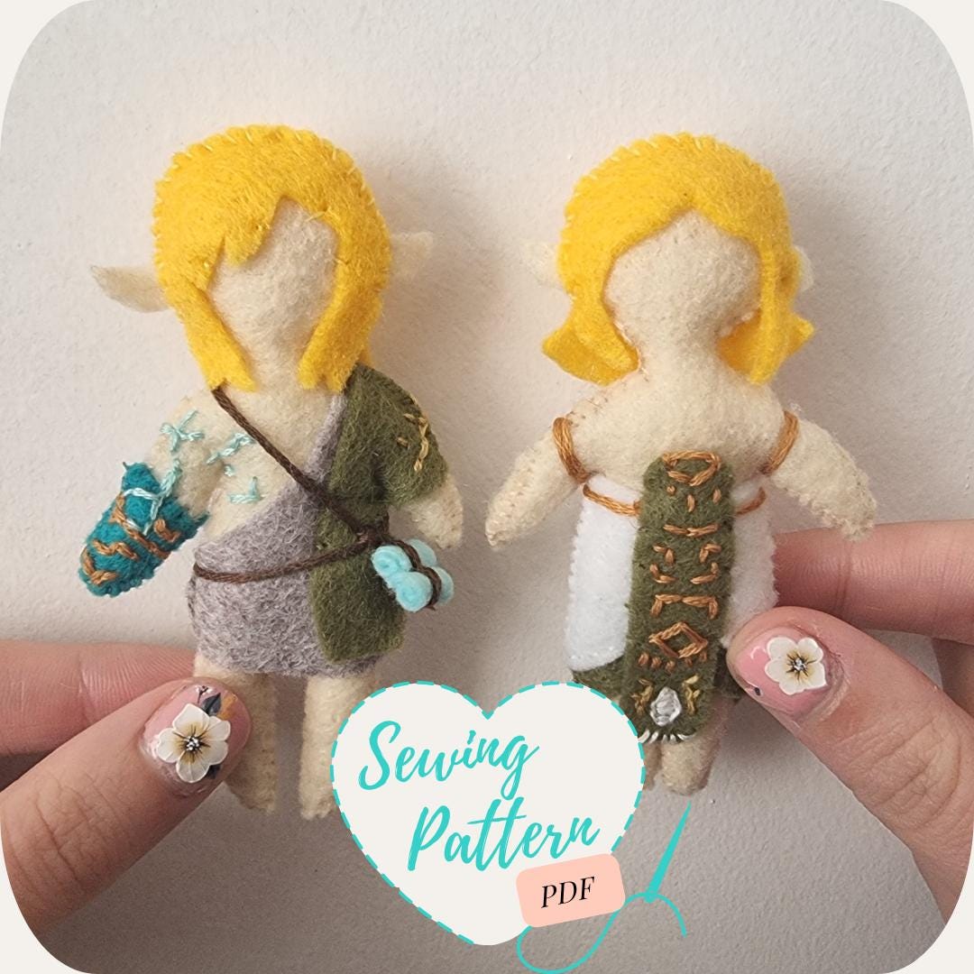 Loz Sewing Pattern Link Doll Sew Your Own Totk Zonai Dress & Archaic ...
