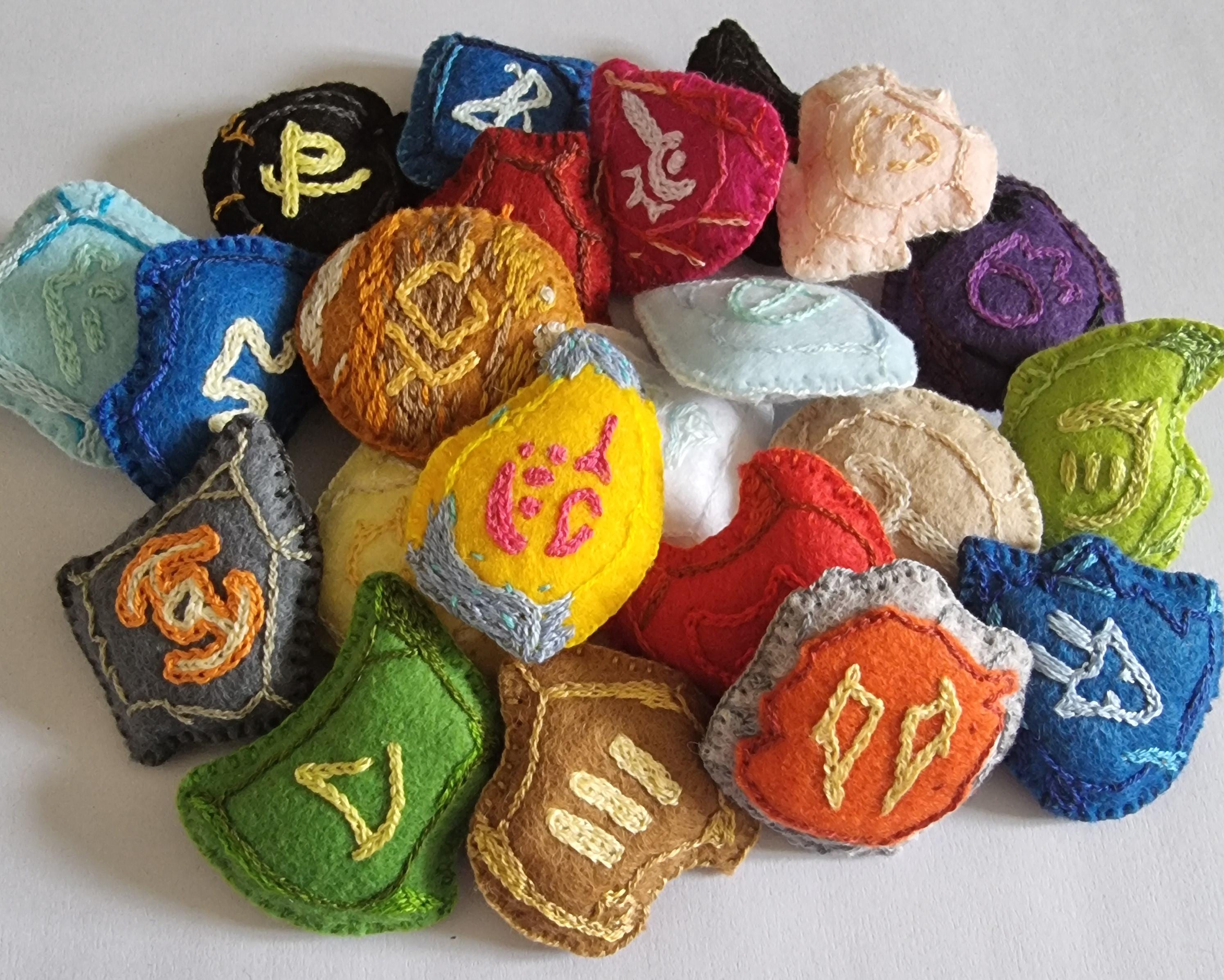 FFXIV Job Stones Sewing Pattern FF14 Soul Crystal Hand Embroidery ...
