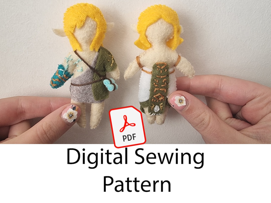 Loz Sewing Pattern Link Doll Sew Your Own Totk Zonai Dress & Archaic ...