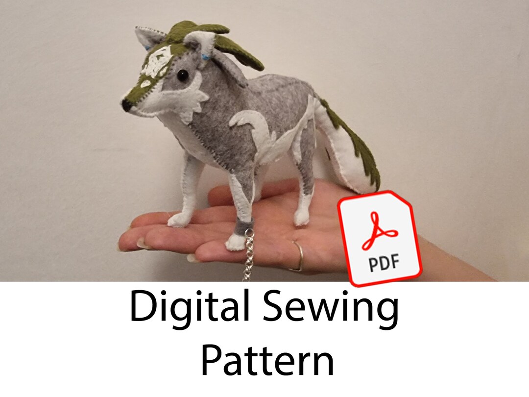 Wolf Link Plush Loz Inspired Sewing Pattern TWP Twilight Princess ...