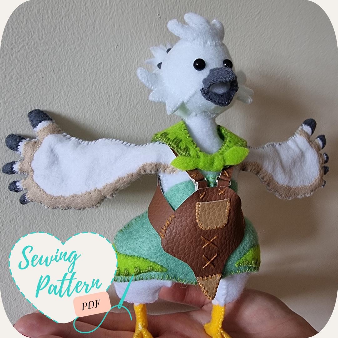Tulin Plush Totk Bird Digital Download | Hand Sewn Felt Plushie Toy Loz ...