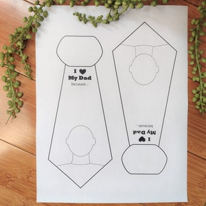 Father's Day Tie Activity Page Digital Download for Kids Ages 2-6 ...