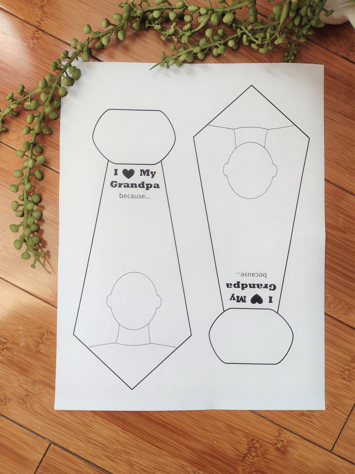 Father's Day Tie Activity Page Digital Download for Kids Ages 2-6 ...