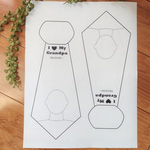 Father's Day Tie Activity Page Digital Download for Kids Ages 2-6 ...