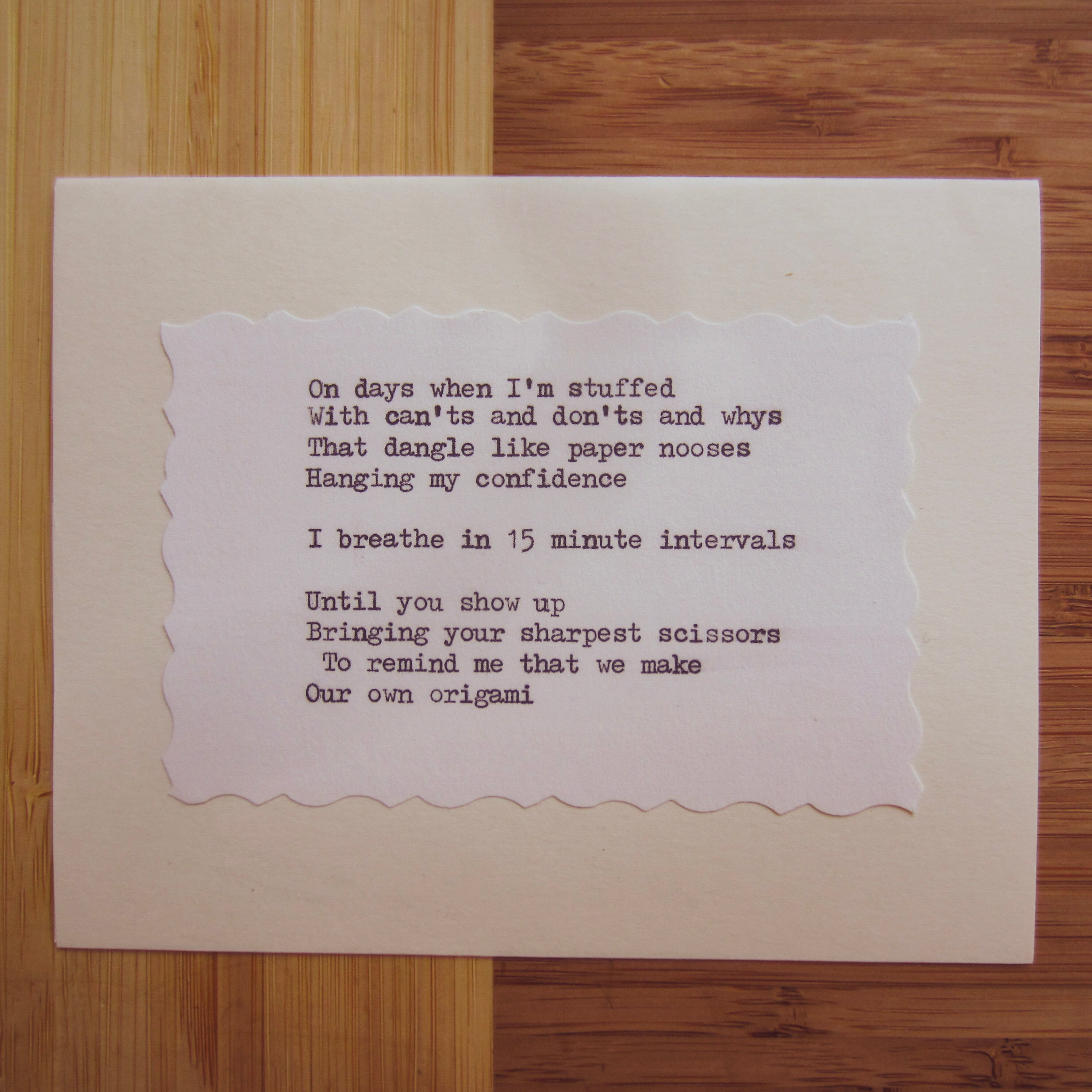 How Origami Was Invented Poem