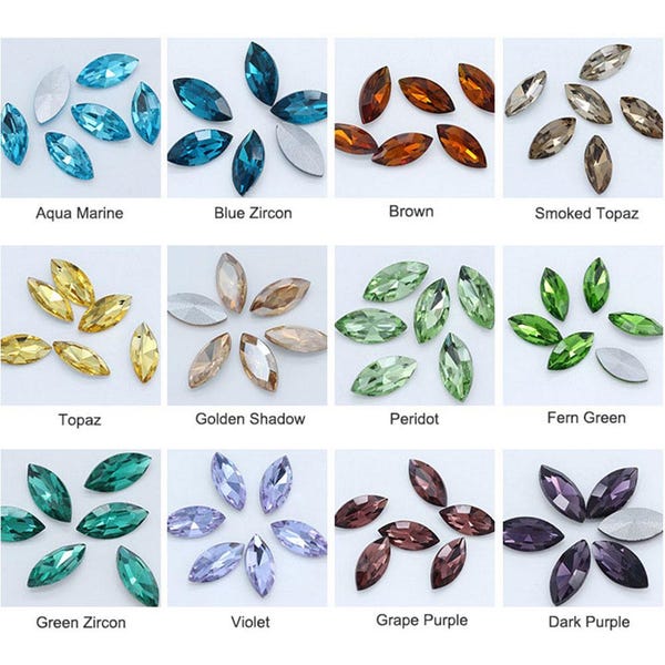 Marquise Rhinestones - Etsy