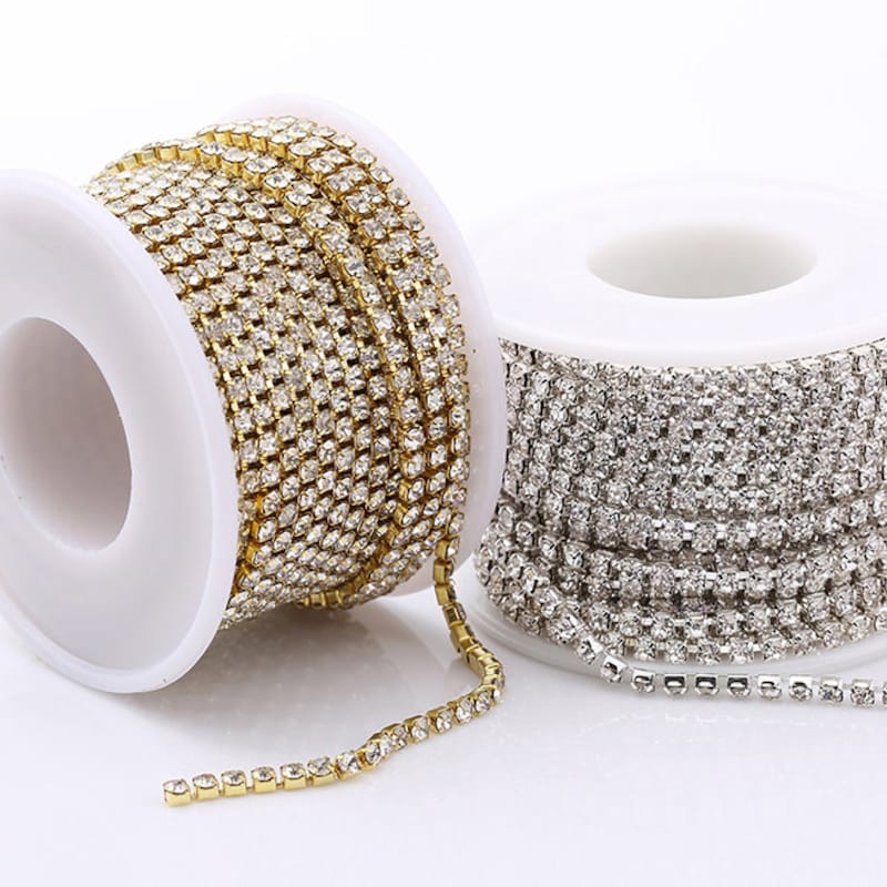 Rhinestone Trim - Etsy