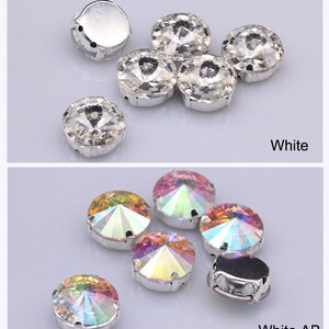 Rivoli Rhinestone Sew on Crystals Costume Decor Bling Embellishment ...