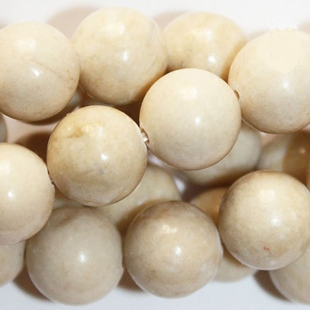River Stone Beadsround Beads4mm 6mm 8mm 10mm 12mmbeige - Etsy