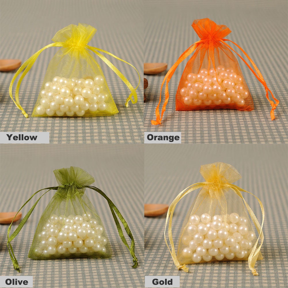 Organza Gift Bags Jewelry Pouch Drawstring Sheer Organza Bags | Etsy