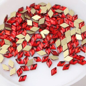 Diamond Rhinestones: Flatback Crystal Gems for Nail Art (3x5mm 6x10mm ...