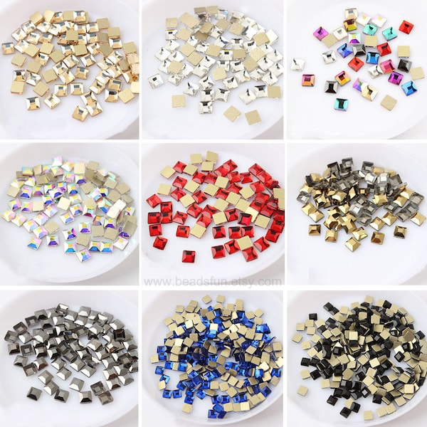 Square Flat Back - Etsy