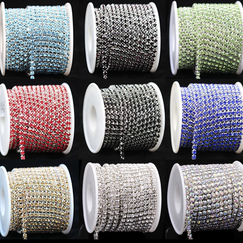 Rhinestone Chain - Etsy