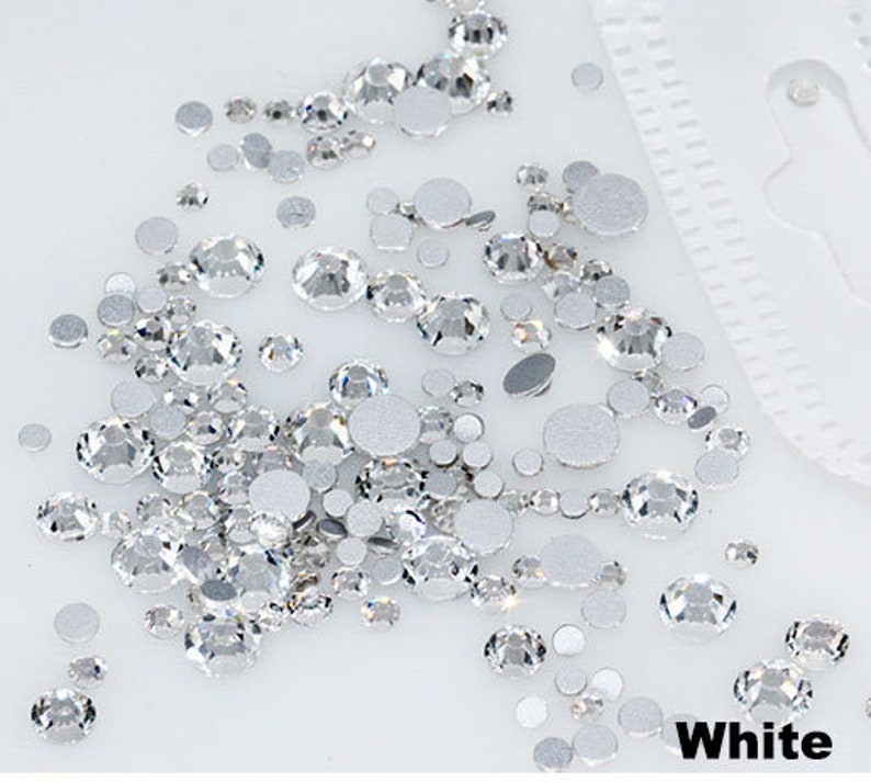 1440pcs Mixed Size Pack Rhinestone Flatback Crystal Glass | Etsy