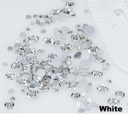 1440pcs Mixed Size Pack Rhinestone Flatback Crystal Glass | Etsy